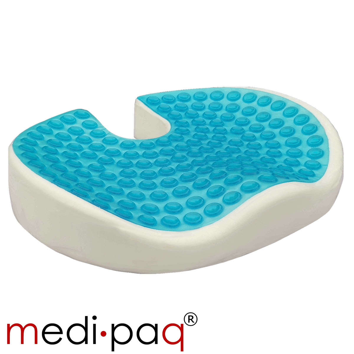 Medipaq®️ Memory Foam + Cooling Gel Coccyx Support Seat Cushion ...