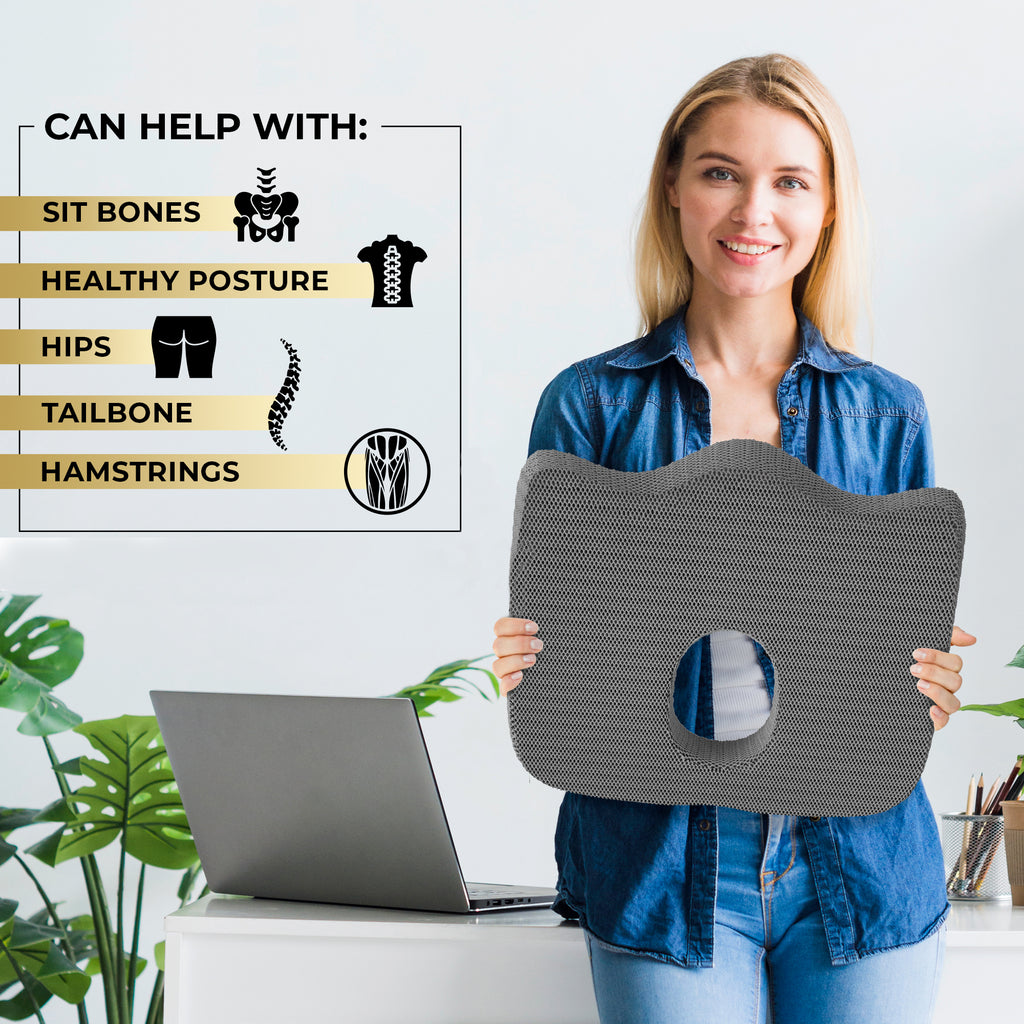 Medipaq® Luxury Orthopaedic Coccyx Support Seat Cushion – OrthoCushion